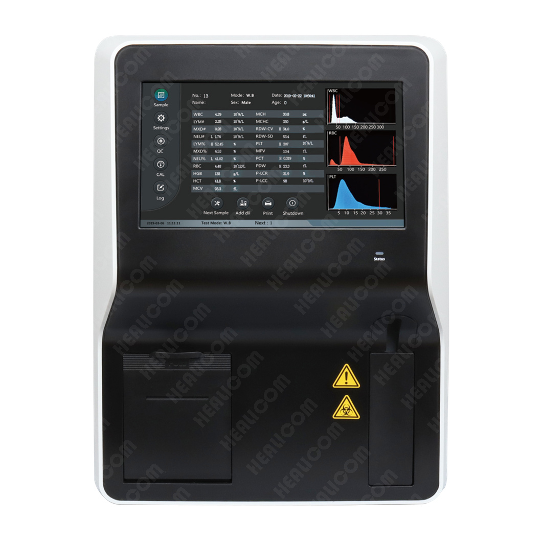 HMA-3000 Large LCD Touch Screen 3 Part Automatic Hematology Analyzer ...